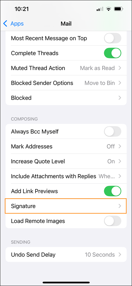 How to remove spacing between email body and signature