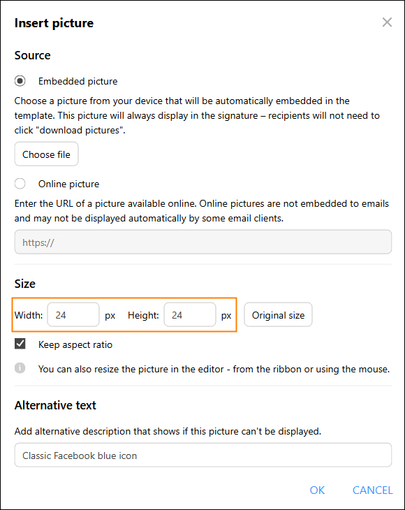 How to set the correct image size in your email signature for different ...