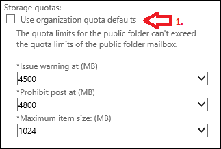 Addressing exceeded quota problem in Exchange Server