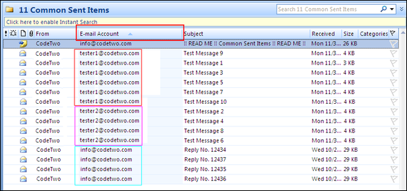 How to check who is the sender of the message located in the Common ...