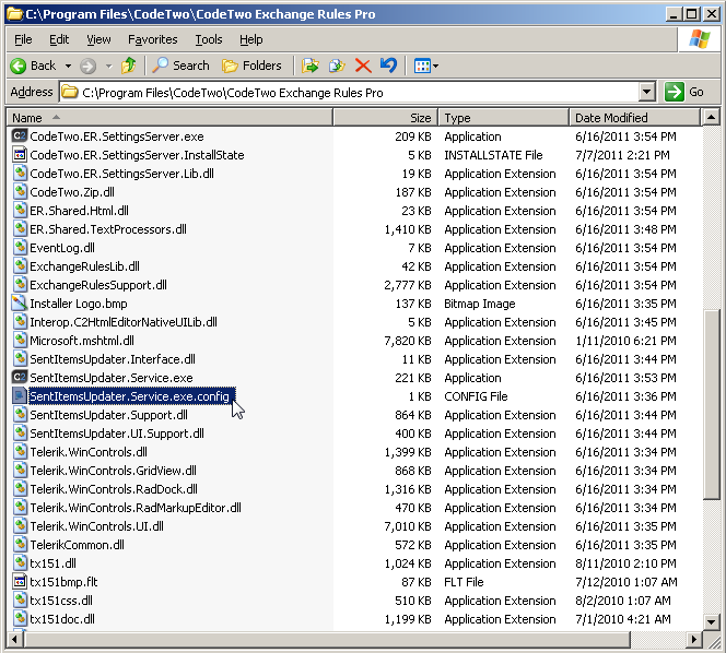 Changing the default update time of an email message in the Sent Items ...