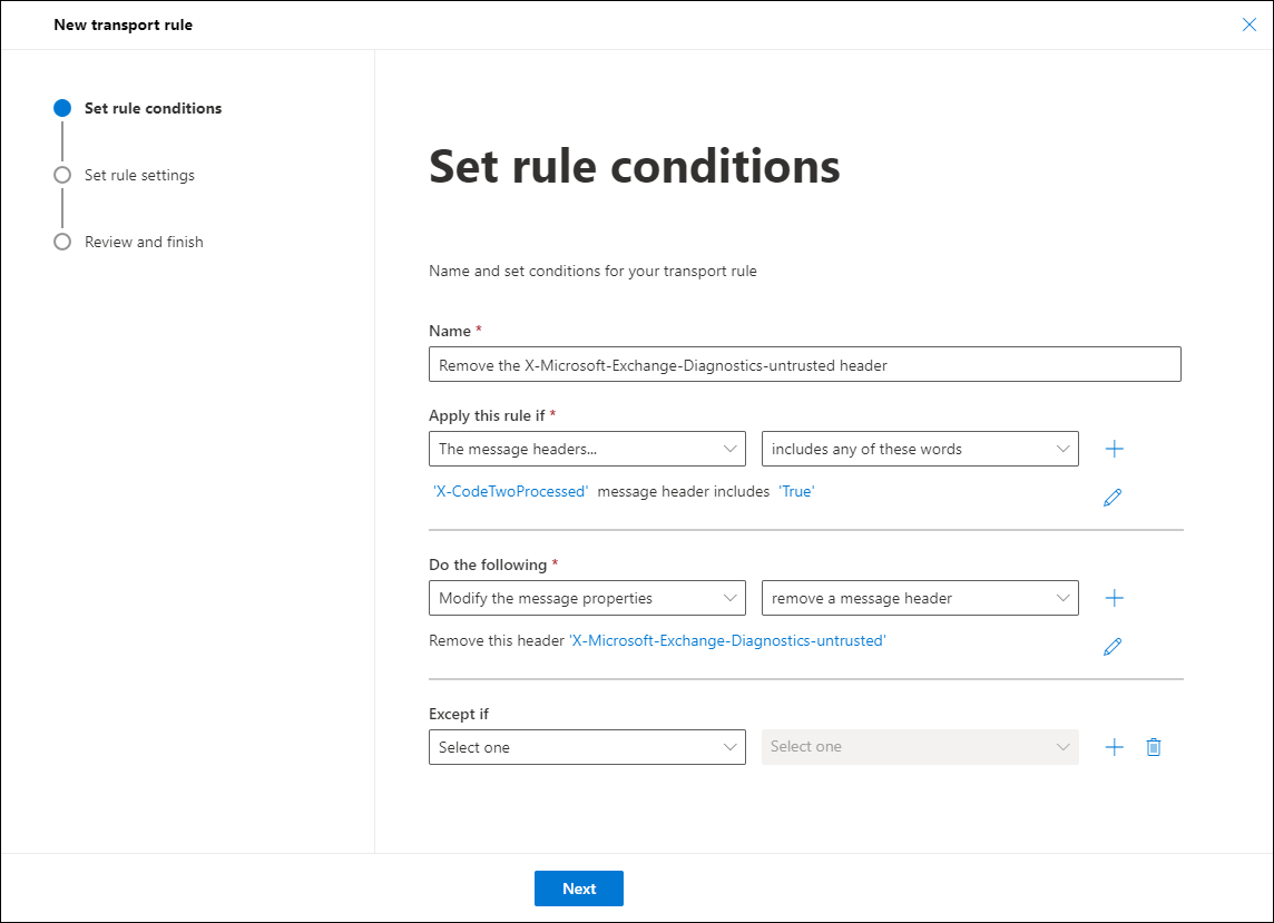 How to fix problems with message headers in Office 365