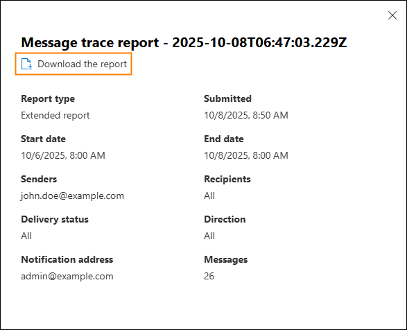How to create an extended message trace report in Microsoft 365