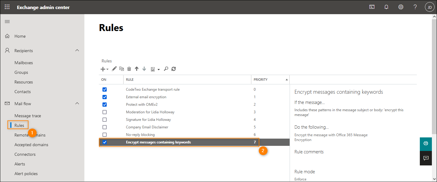 How to fix problems with emails encrypted by Azure RMS