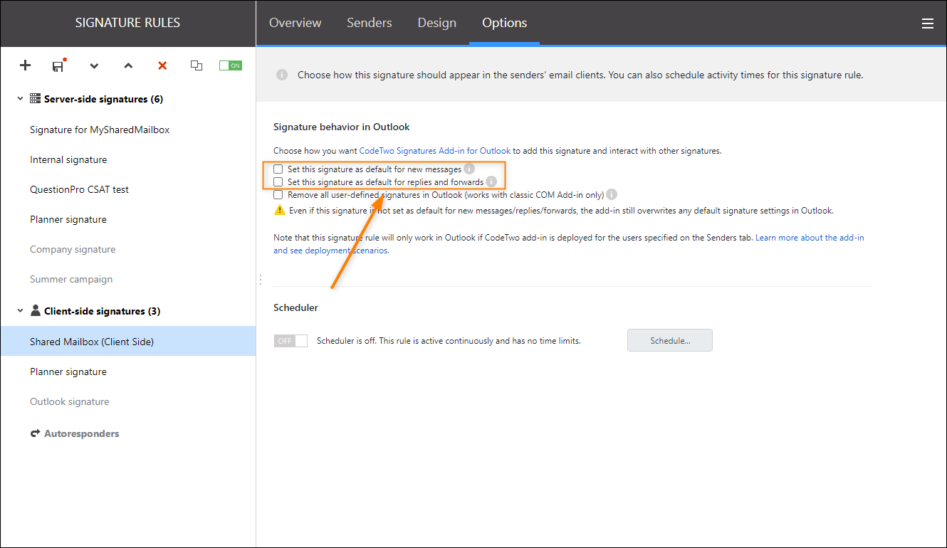 How to add signatures to Office 365 shared or resource mailboxes