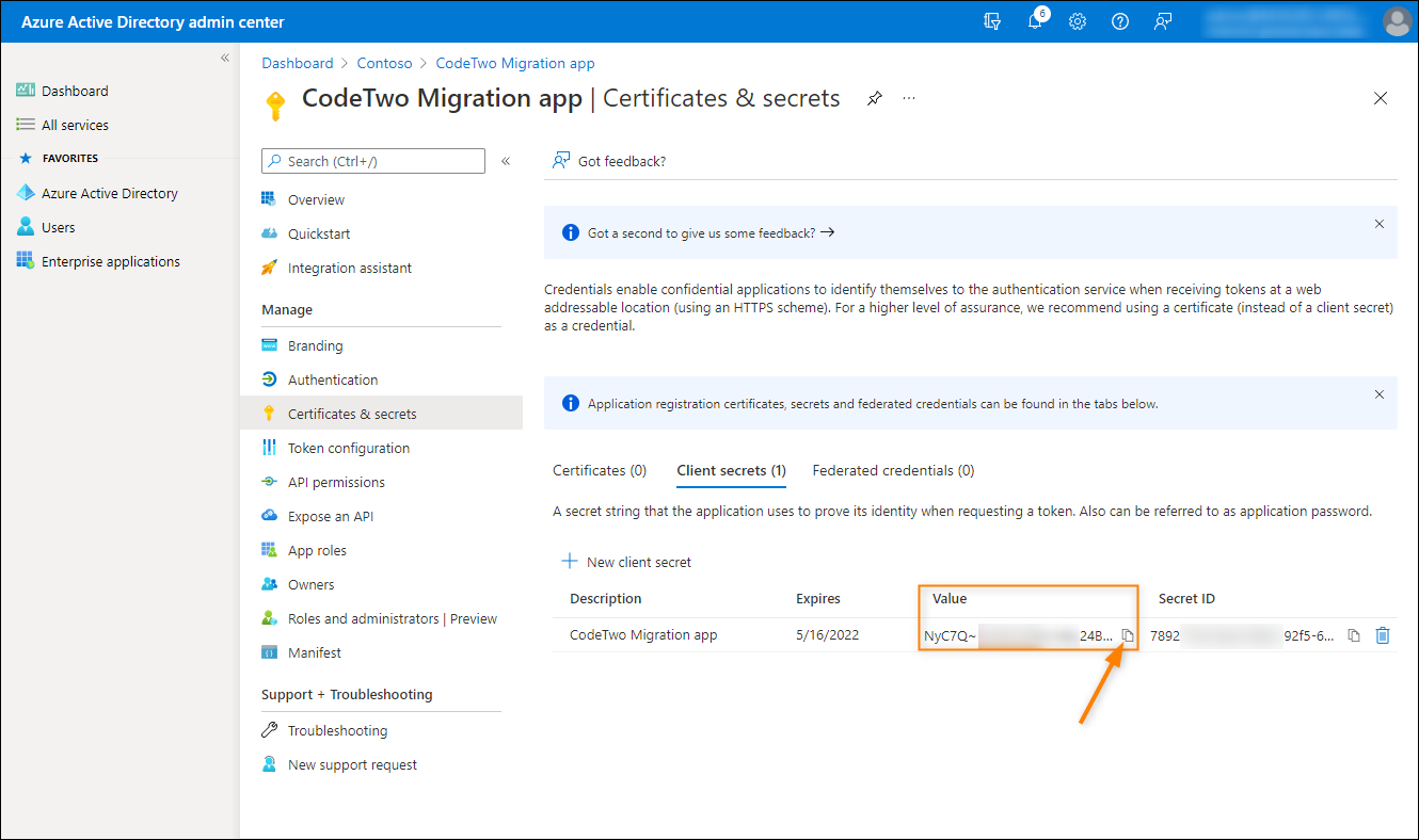 How to register CodeTwo applications in Azure AD