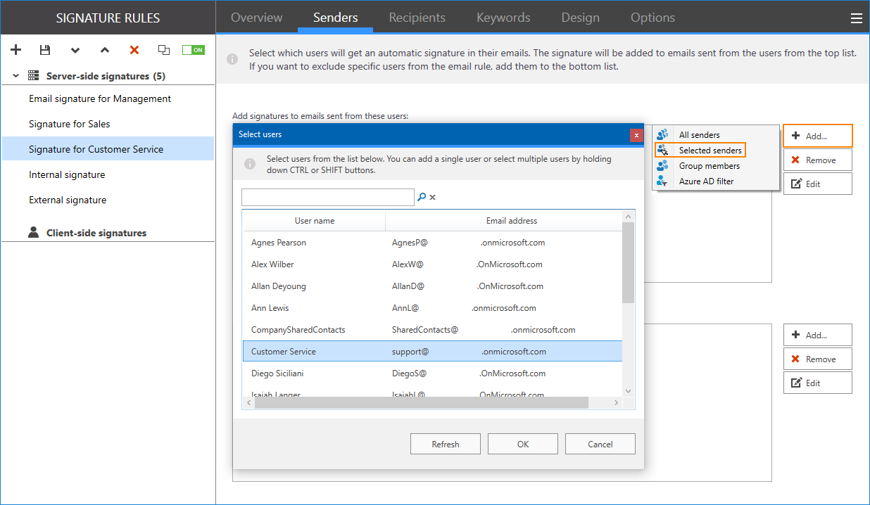 How to add personalized email signatures to emails sent from shared ...