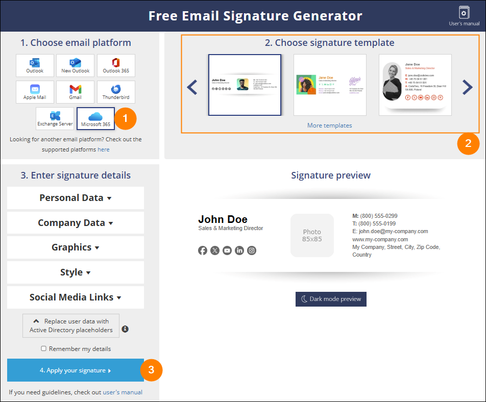 How to import an HTML signature template into CodeTwo email signature ...
