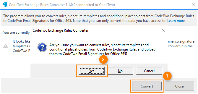 CodeTwo Exchange Rules Converter