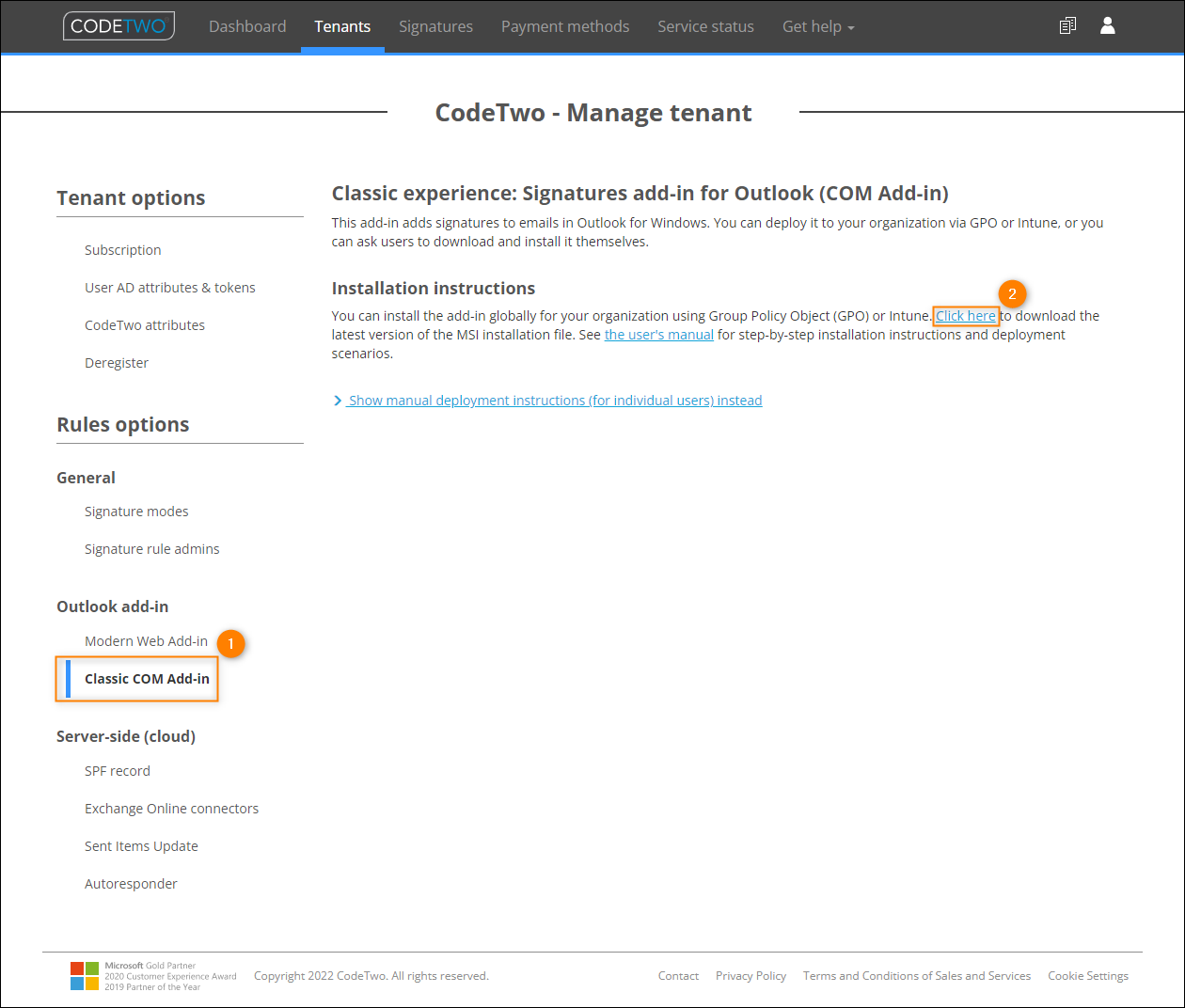 How To Centrally Deploy Codetwo Signatures Add In For Outlook Com Add In Via Intune