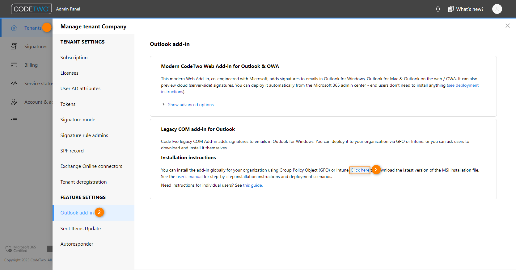 How To Centrally Deploy Codetwo Signatures Add In For Outlook Com Add