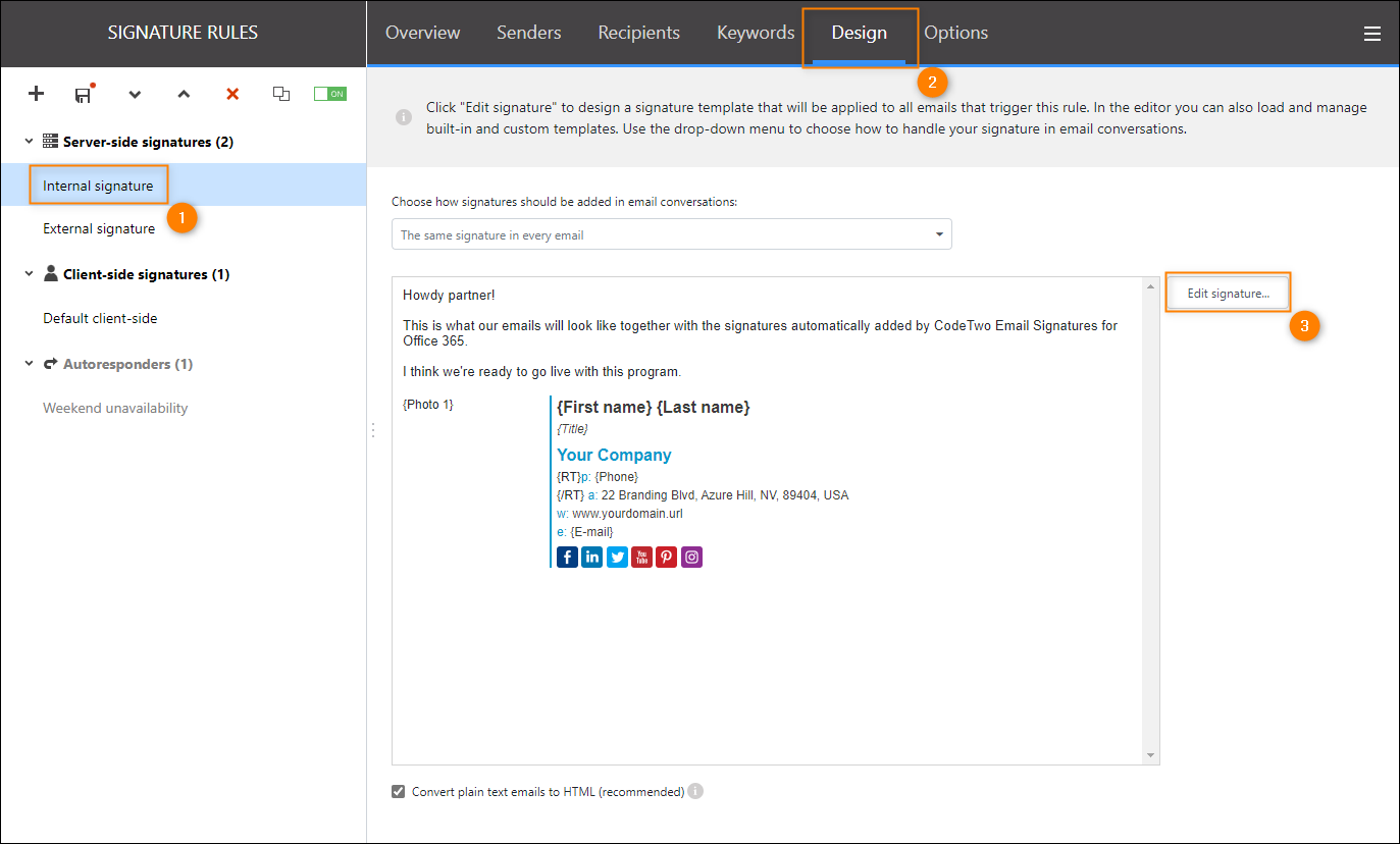 How to use placeholders with links