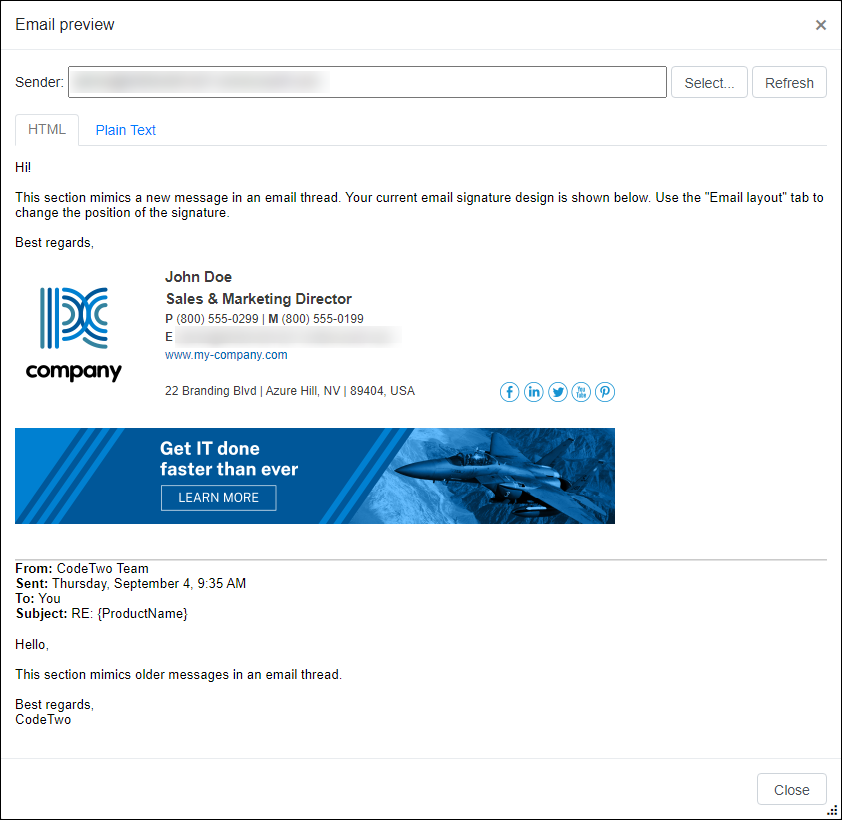Manage signatures - Design your signature - Create a signature using ...