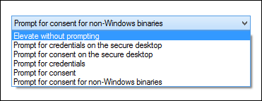 How to change behavior of UAC