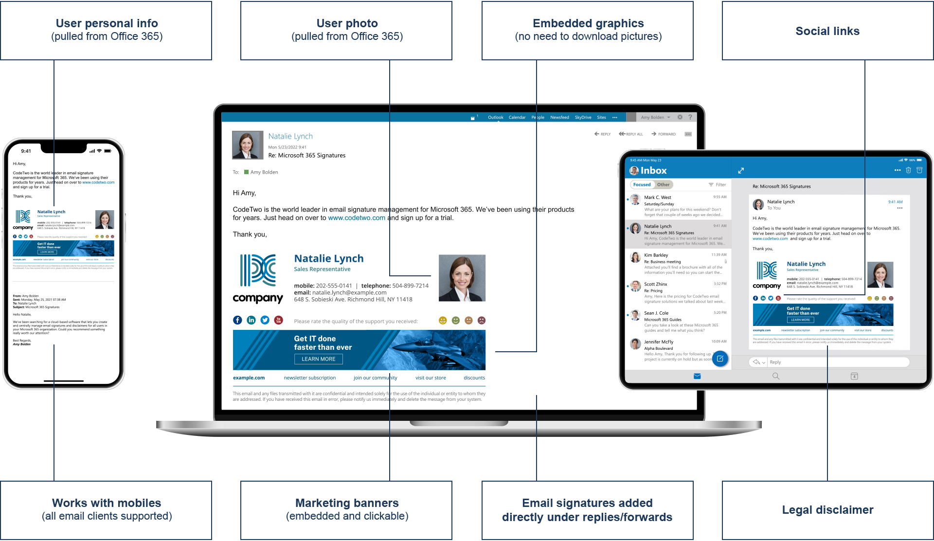 Company-wide email signature management for your business