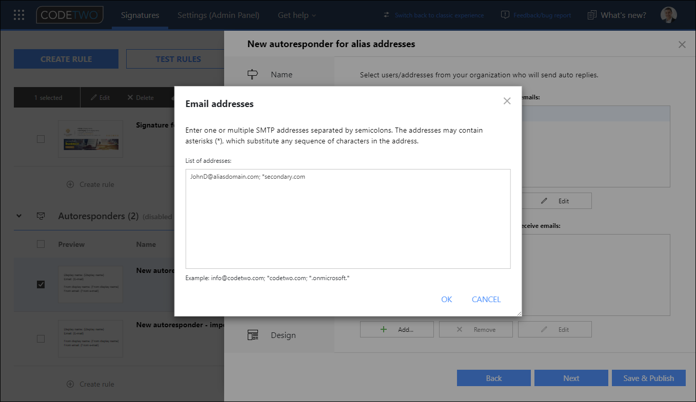 Automatic replies (Autoresponder) - Autoresponder overview | CodeTwo ...
