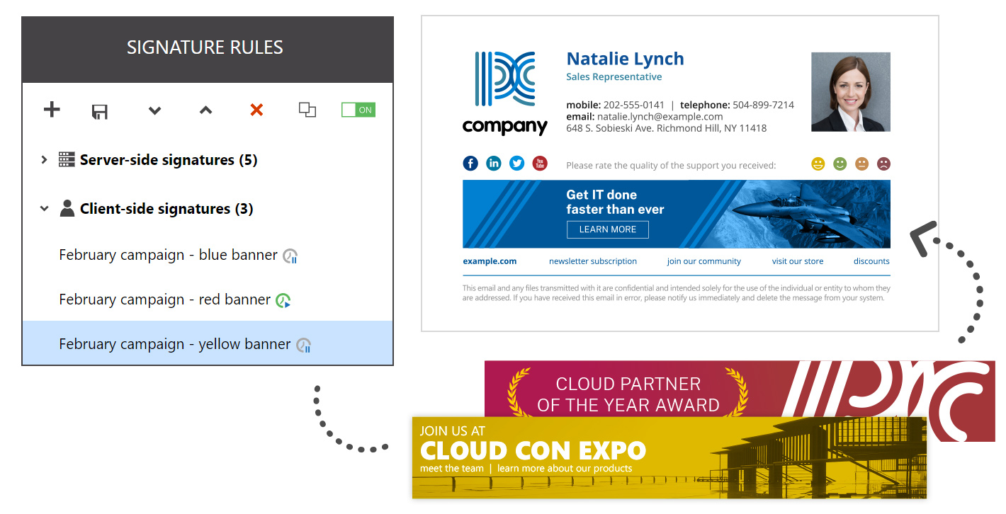 CodeTwo Email Signatures for Office 365 – Examples of use