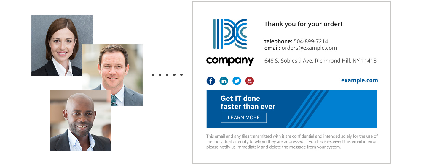 CodeTwo Email Signatures 365 – Examples of use