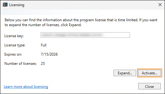 Licensing | CodeTwo Email Signatures On-prem User's manual