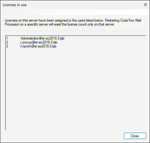 Licensing | CodeTwo Email Signatures On-prem User's manual
