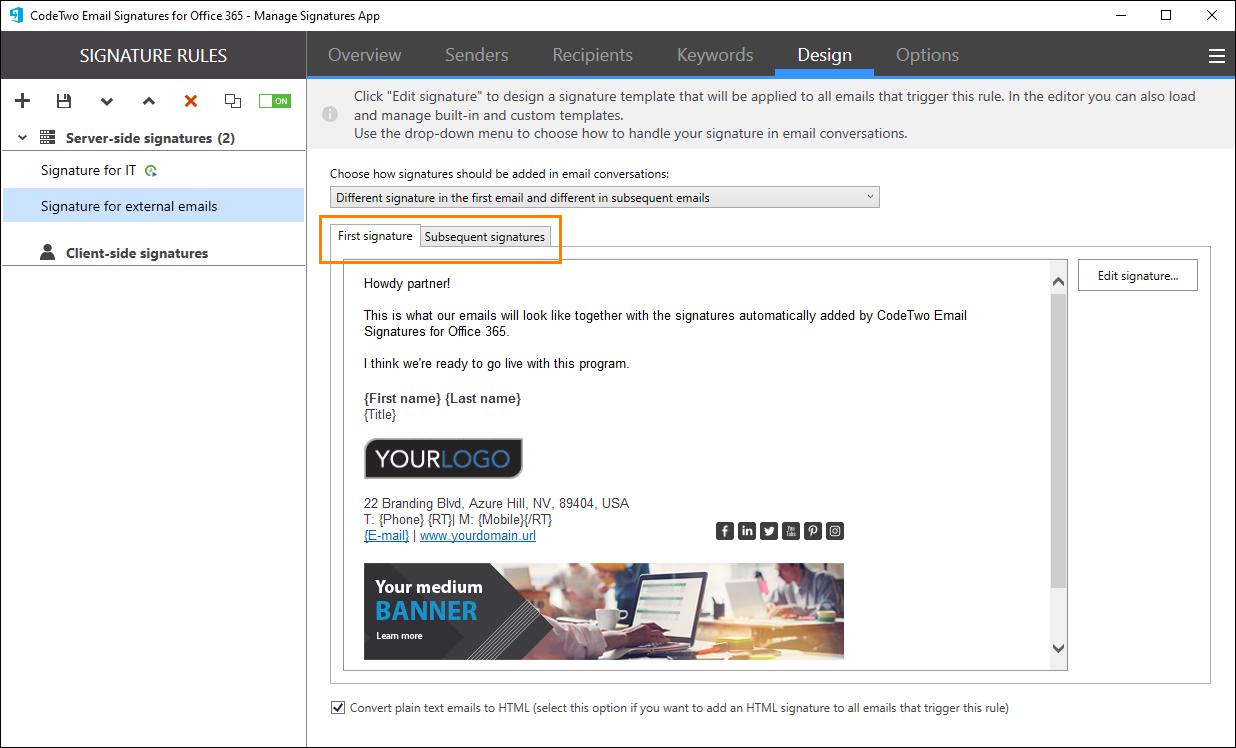 Signature management - Design - Managing signatures in email ...