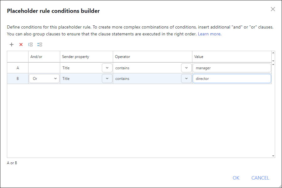 Email signatures - Design your signature - Conditional placeholders ...