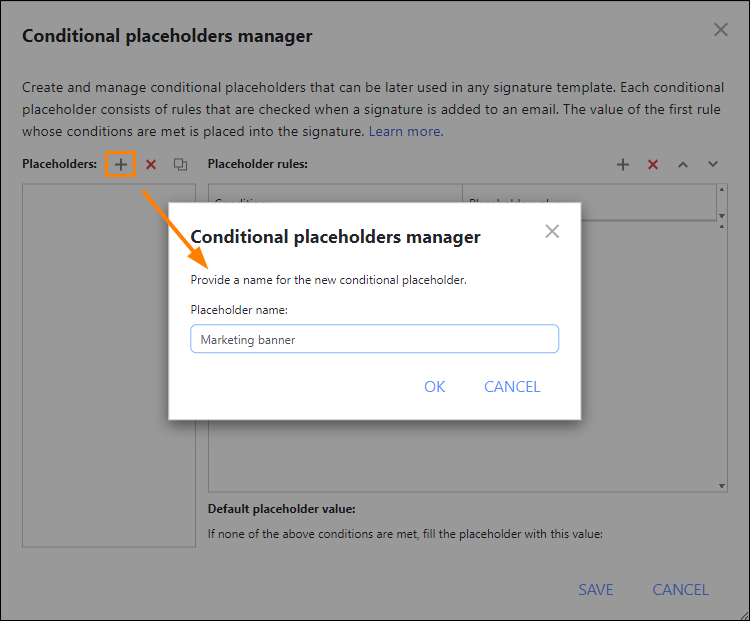 Email signatures - Design your signature - Conditional placeholders ...