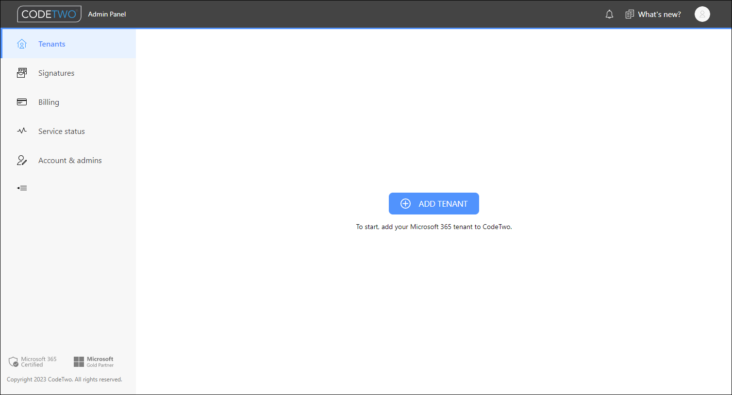 Get started - Create a CodeTwo account | CodeTwo Email Signatures 365 ...