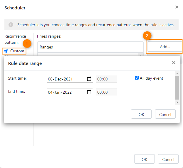 Examples of use - Add signatures according to a schedule | CodeTwo Email Signatures for Office ...