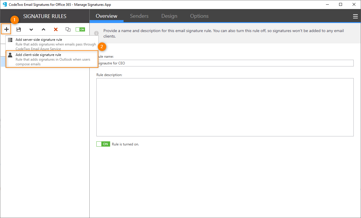 Examples of use - Use different signatures for different senders ...