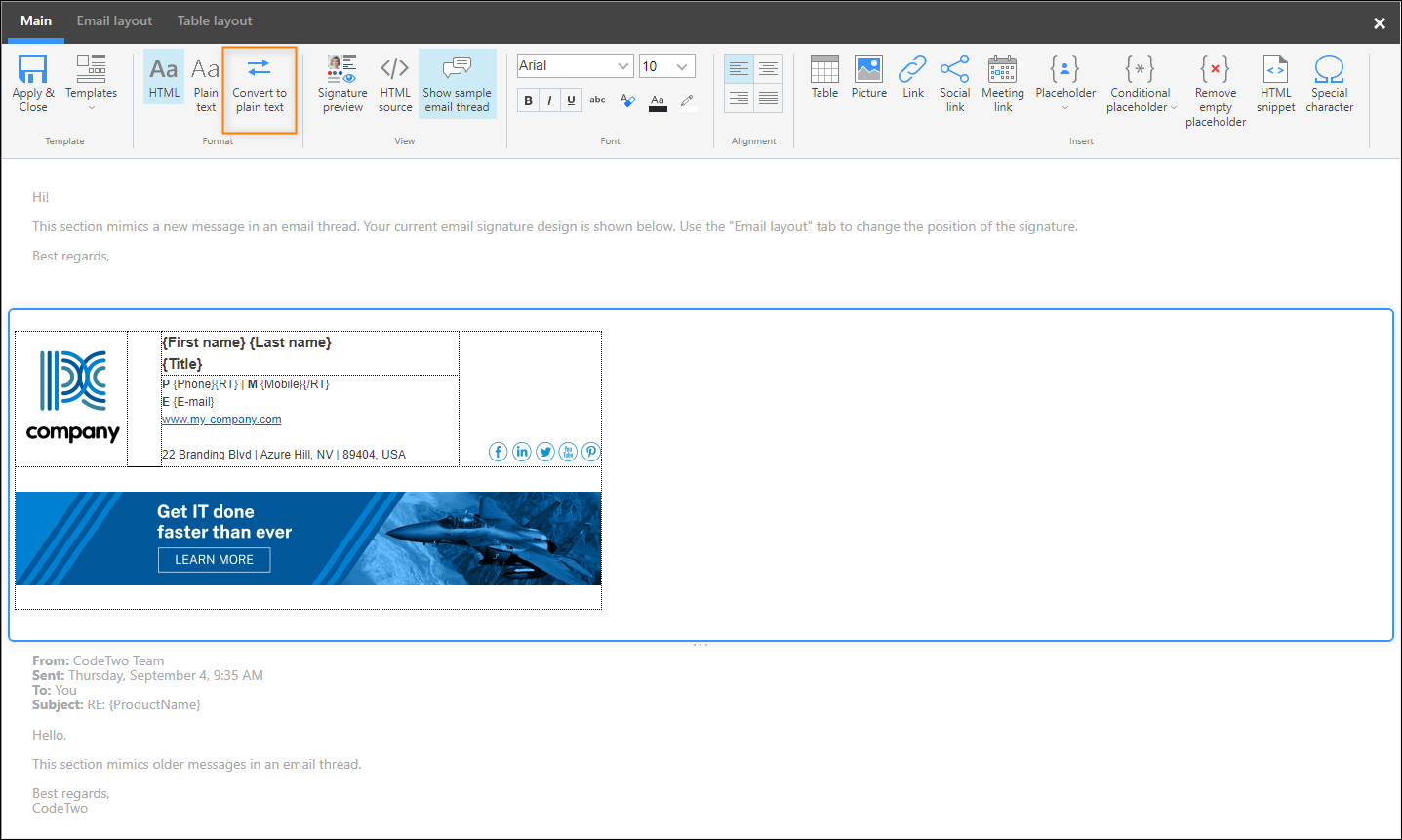Examples of use - Add signatures to emails sent from all email clients ...