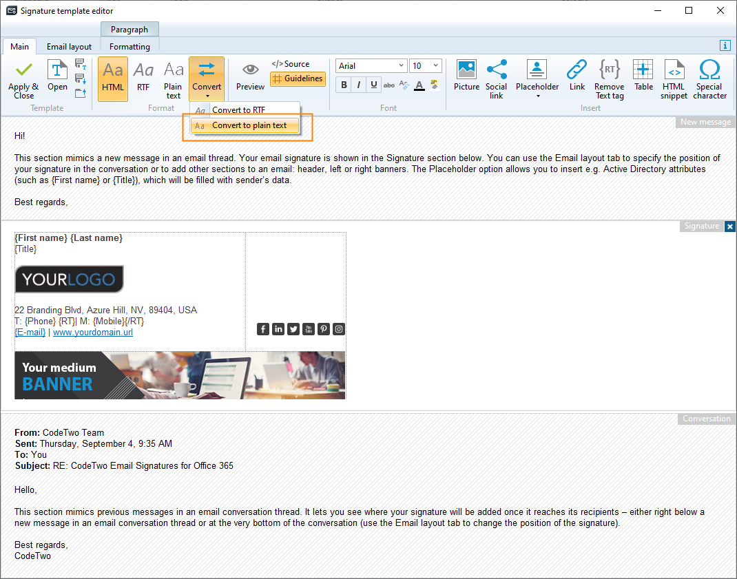 Examples of use - Add signatures to emails sent from all email clients ...