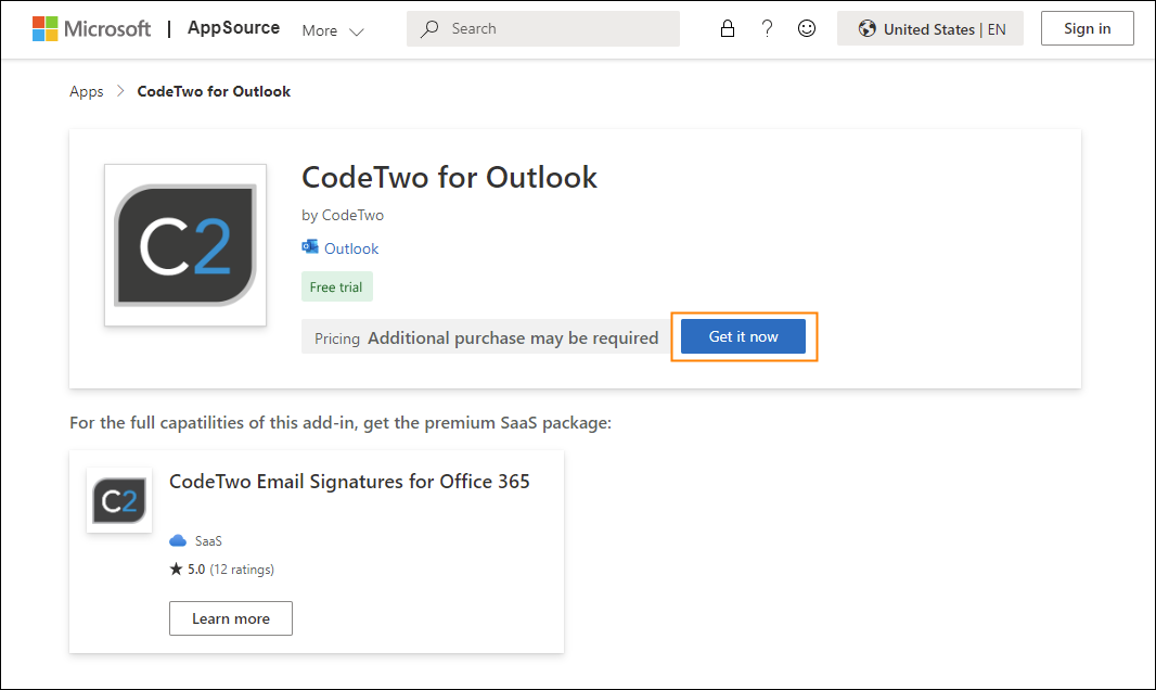 Get Started Deploy Outlook Add In Modern Web Add In Codetwo Email Signatures 365 Users Manual