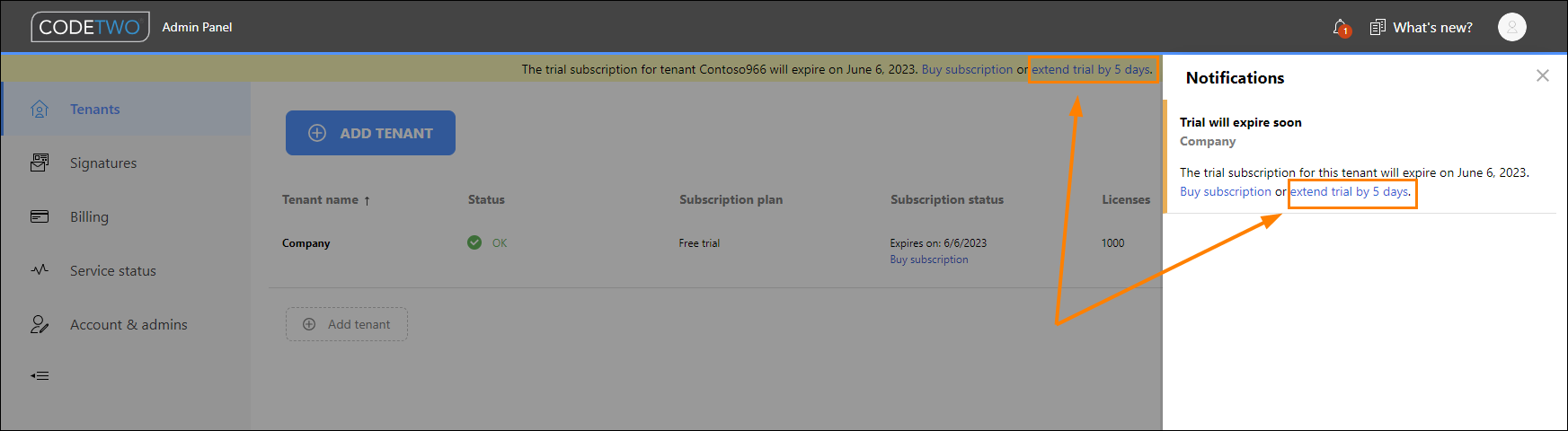 Licensing | CodeTwo Email Signatures 365 User's manual