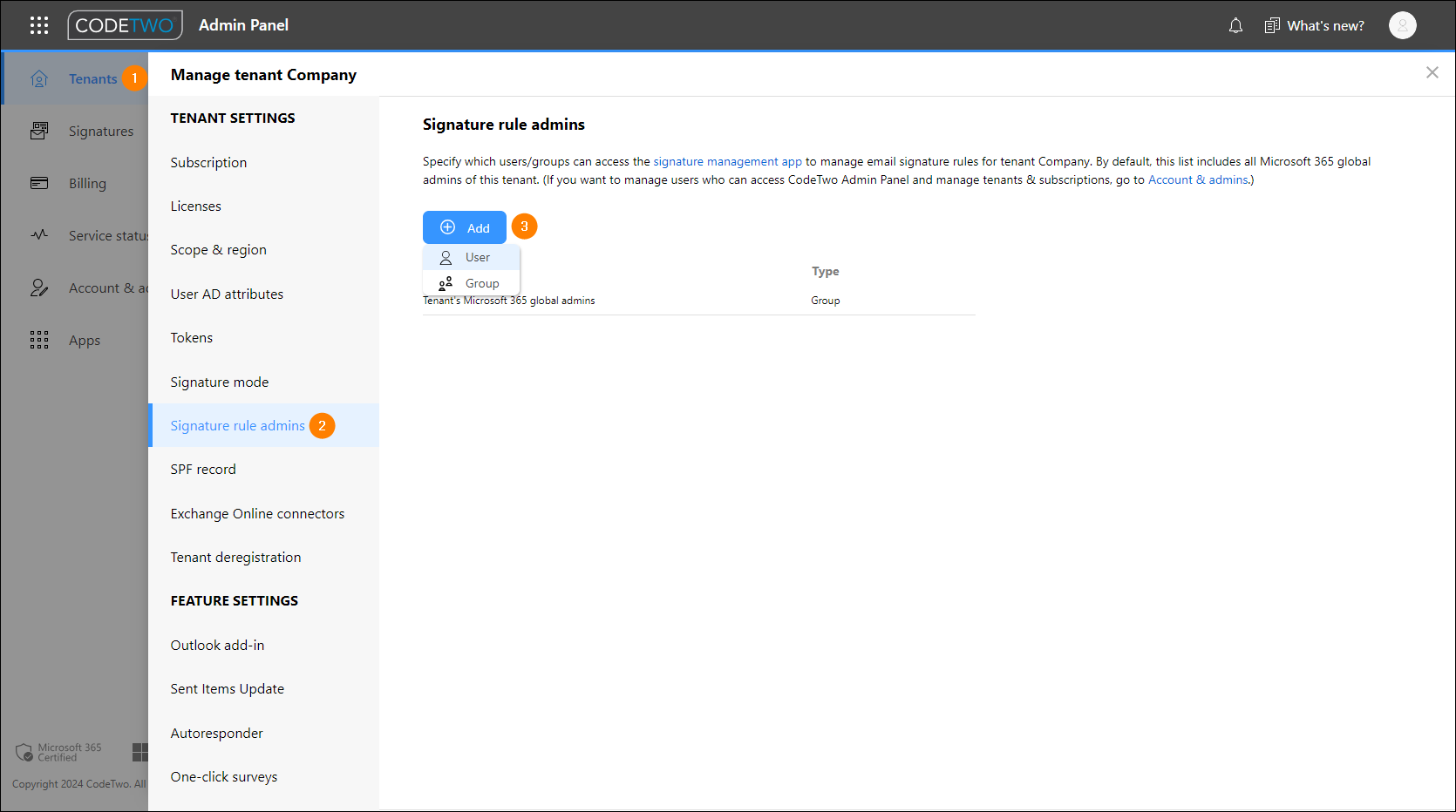 Email signatures - Signatures app | CodeTwo Email Signatures 365 User's ...