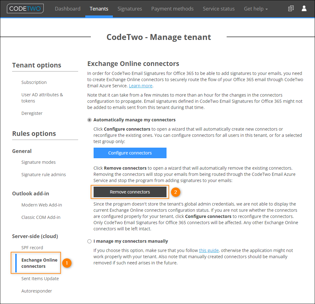 Get started - How to uninstall and deregister | CodeTwo Email ...