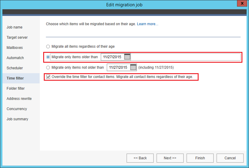 How to - Configure a Job - Customize settings | CodeTwo Exchange ...