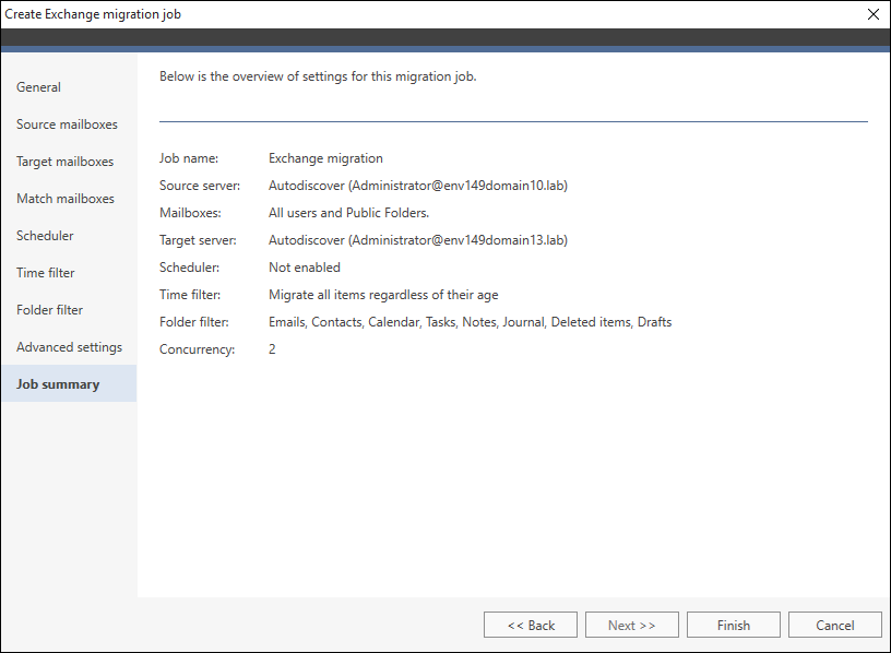 How to - Configure a migration job | CodeTwo Exchange Migration User's ...