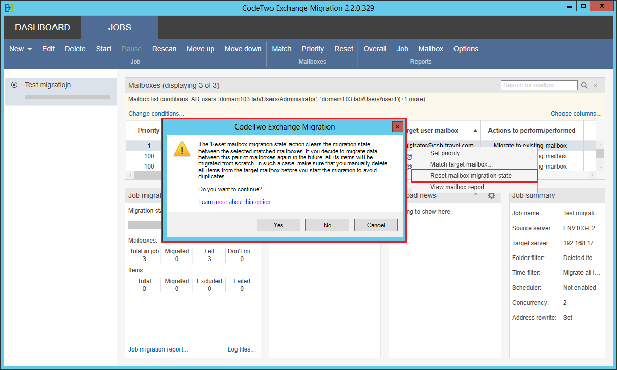 How to - Configure a migration job - Additional options for mailboxes ...
