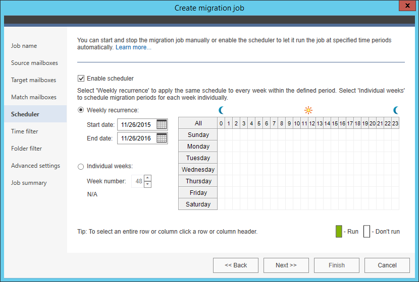 How to - Configure a migration job - Configure scheduler | CodeTwo ...