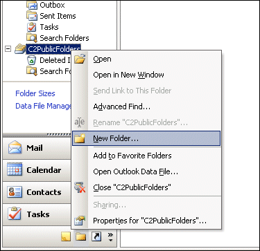 How to create a new public folder (Outlook 2003/2007/2010/2013/2016)