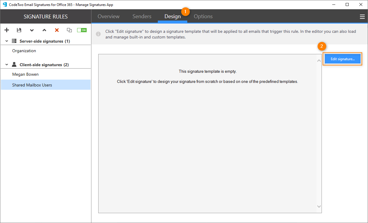 How to add signatures to Office 365 shared or resource mailboxes