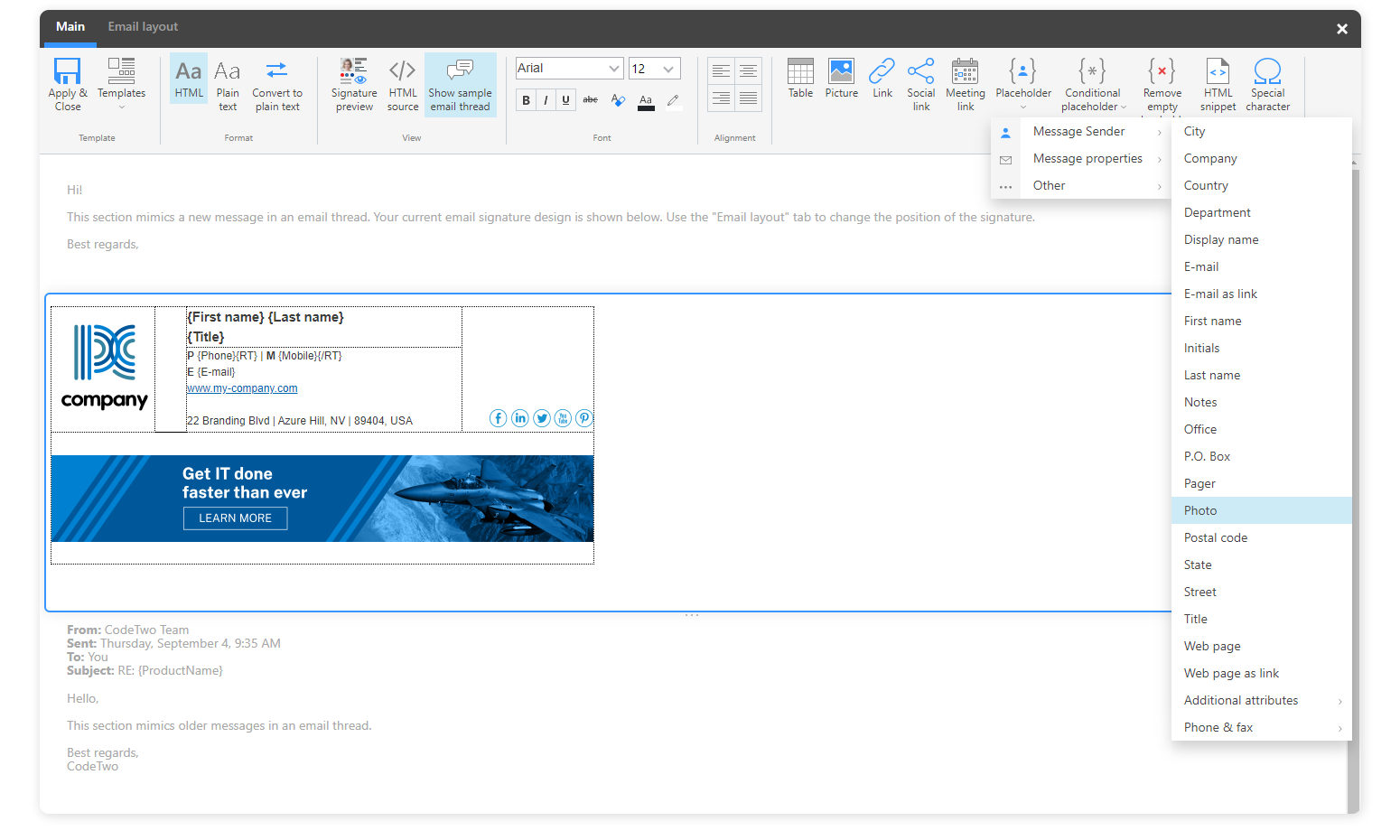 Office 365 user photos in email signatures | CodeTwo