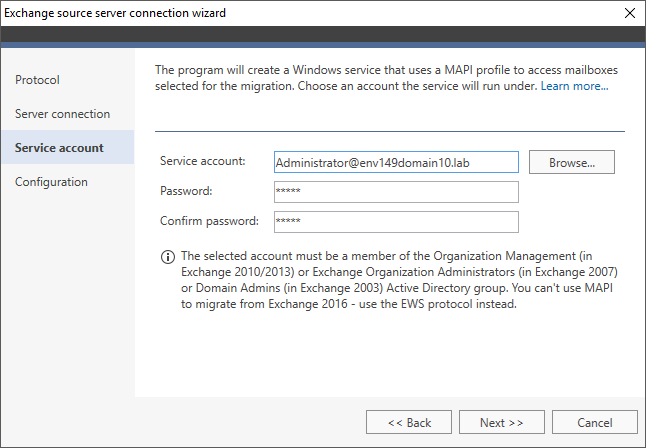 How to - Connect to a source Exchange server | CodeTwo Office 365 ...