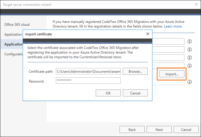 How to - Connect to target Office 365 | CodeTwo Office 365 Migration ...