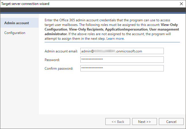 How to - Connect to target Office 365 | CodeTwo Office 365 Migration ...