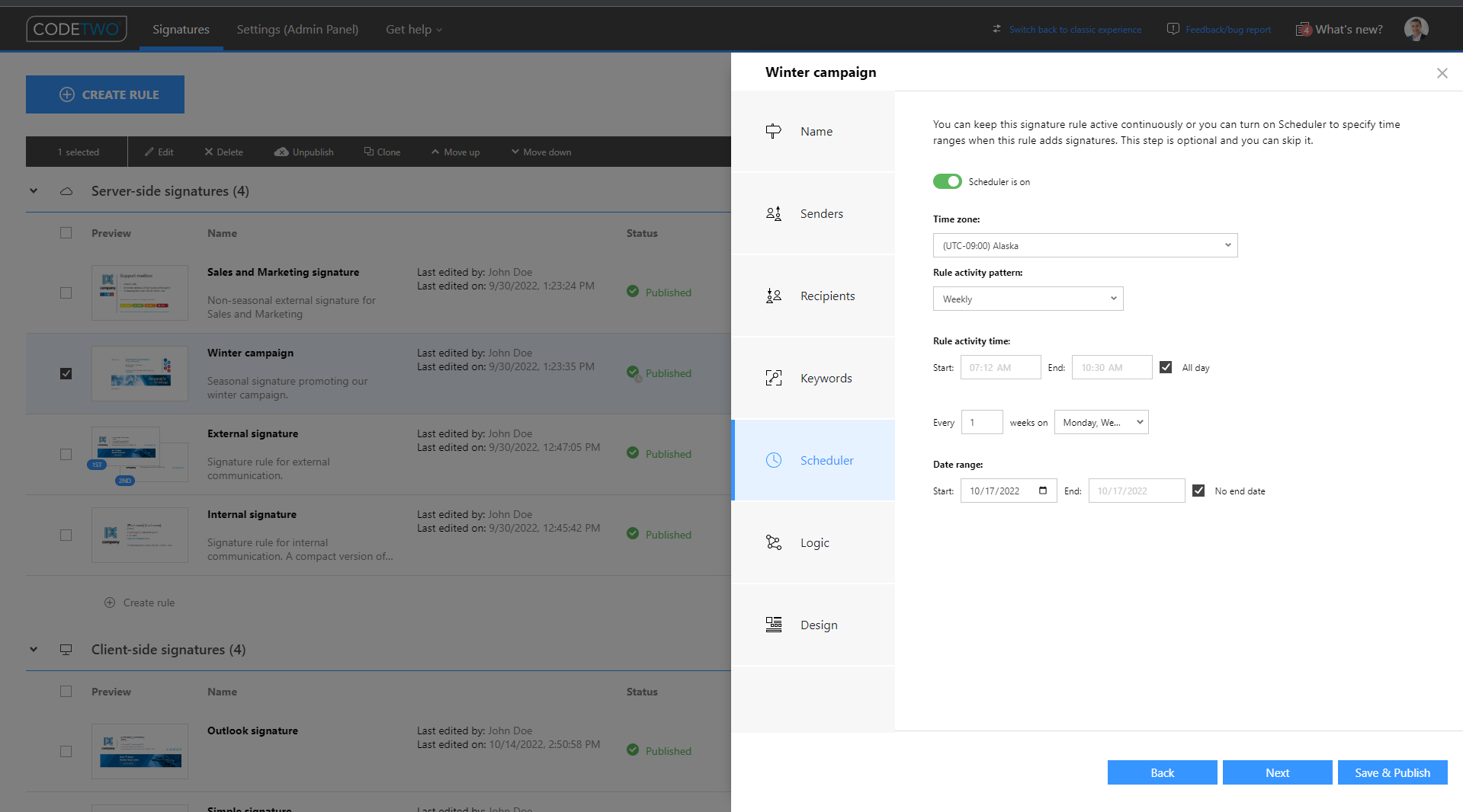 CodeTwo Email Signatures 365 - Screens & videos