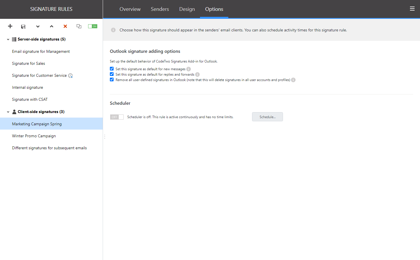 CodeTwo Email Signatures for Office 365 - Screens & videos