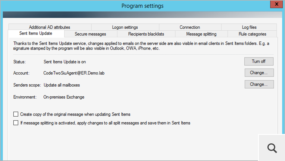 CodeTwo Exchange Rules Pro - Screenshots and Videos