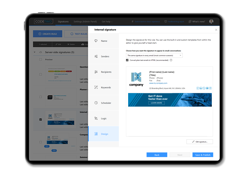 Office 365 (Microsoft 365) email signature software | CodeTwo